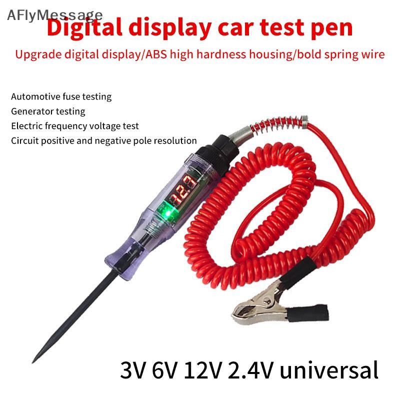 AFl จอแสดงผลดิจิตอลยาว Probe ปากกาหลอดไฟ 6V 12V 24V DC รถบรรทุกแรงดัน ...