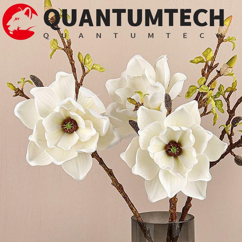 QUANTUMTECH ประดิษฐ์ Magnolia สาขา, EVA จริง Touch จําลอง Big Magnolia, DIY แจกันตกแต่ง Handmade ...