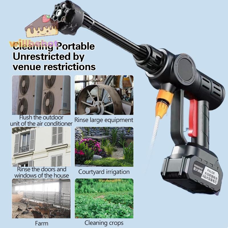 [WillbehotT] Power Blaster Plus เครื่องฉีดน้ําแรงดันสูงไฟฟ้าแบบพกพาไร้สาย [ใหม่] | Shopee Thailand