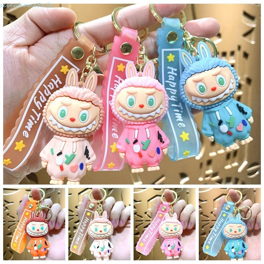 Sevenhome3e Labubu พวงกุญแจตุ๊กตา, อะนิเมะ Anti-lost Labubu กระเป๋าจี้ ...