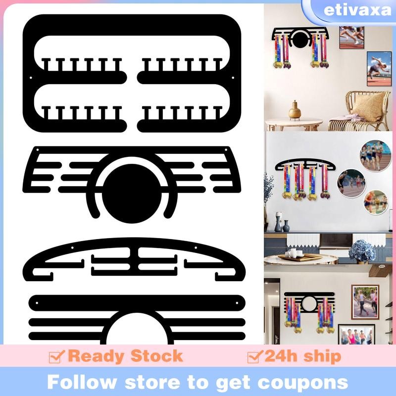 [Etivaxa] Medal Hanger Shelf Award Ribbon Organizer for Sports Award ...