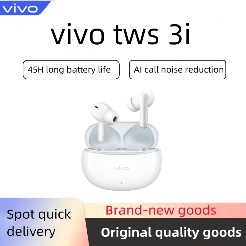 ใหม่ Vivo TWS 3i ชุดหูฟังบลูทูธไร้สาย True AI Call ลดเสียงรบกวนเกมเพลงกีฬาแบตเตอรี่ยาวนาน Headse ...