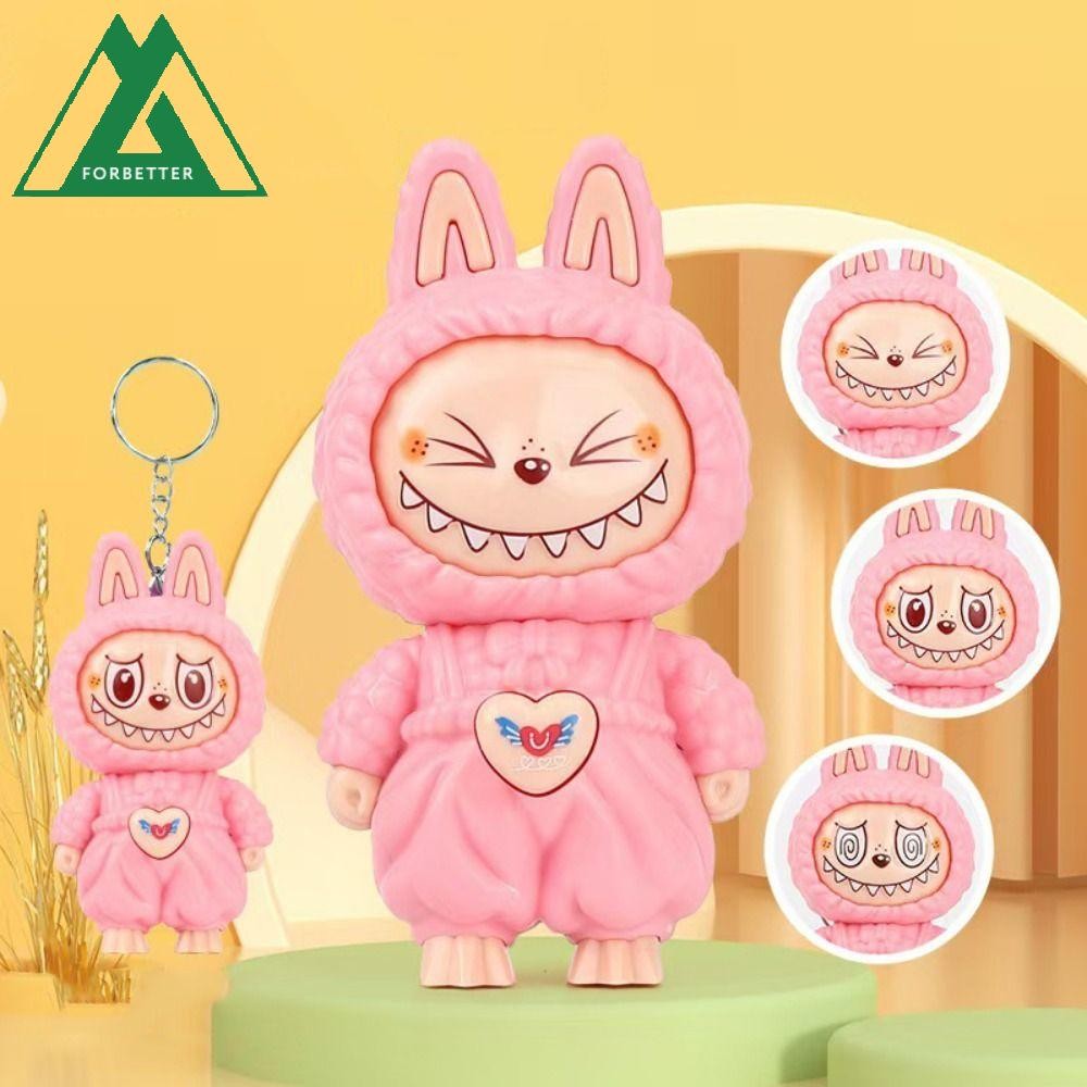 Forbetter Labubu Face Makeup Toy, 3 Facial พร้อมพวงกุญแจ Labubu Face ...