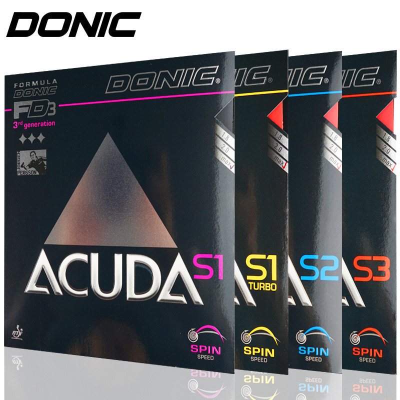 Donic ACUDA S1 S2 S3 ACUDA S1 Turbo ยางปิงปอง DONIC ฟองน้ําปิงปอง ...