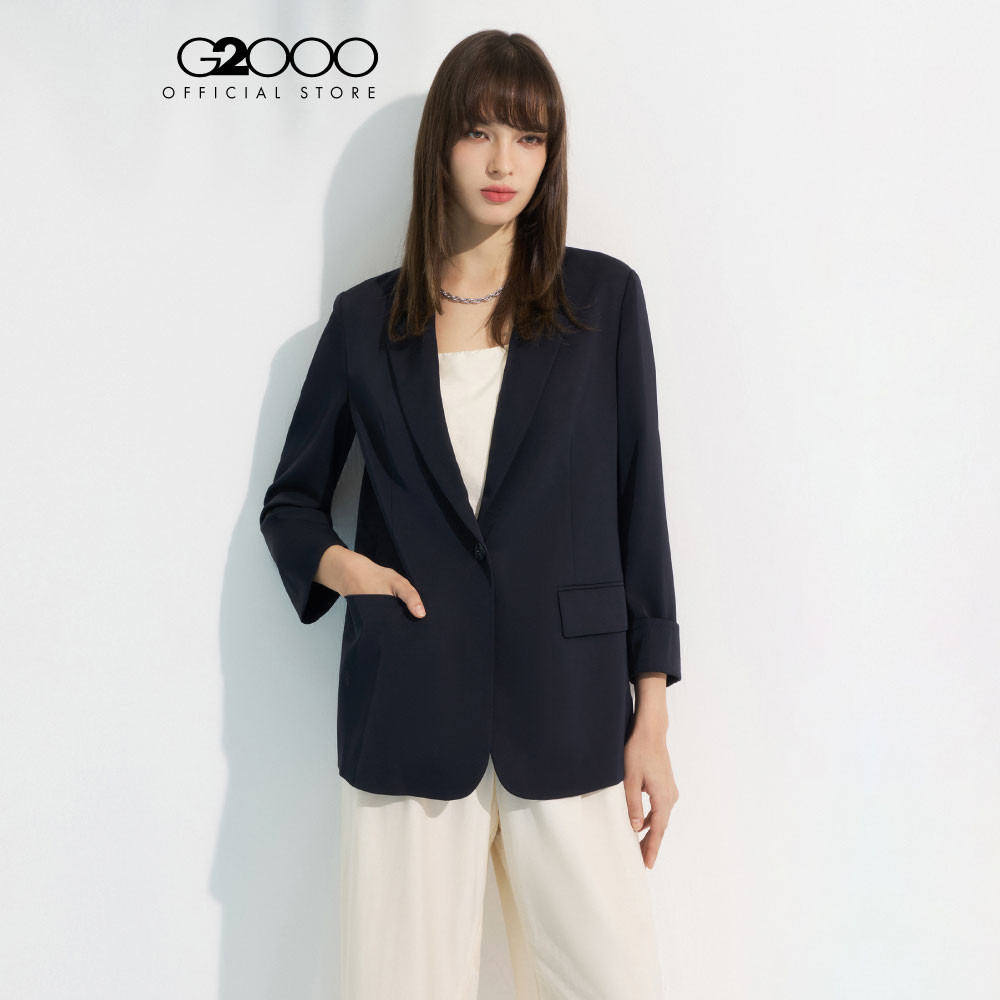 G2000 เสื้อเบลเซอร์สำหรับผู้หญิง Easy Fit รุ่น 4321160078 NAVY | Shopee ...
