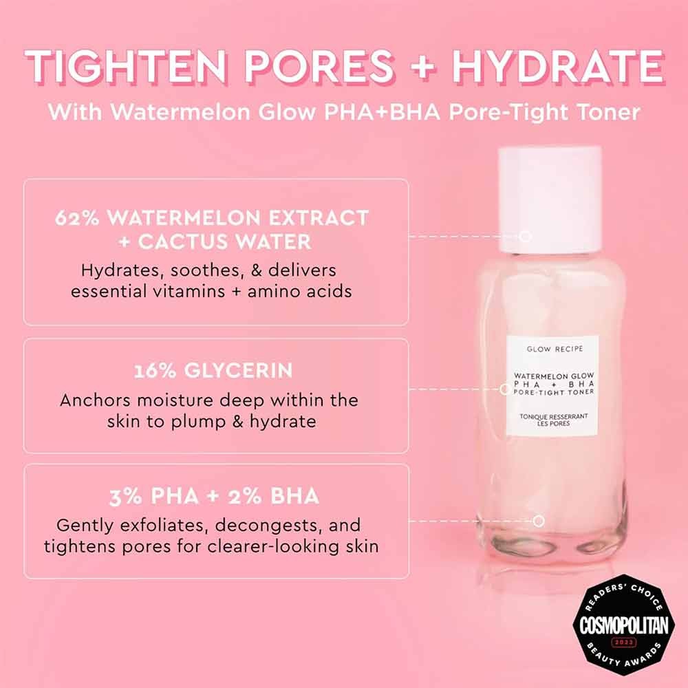 Glow Recipe Watermelon Glow PHA + BHA Pore-Tight Toner 40ml | Shopee Thailand