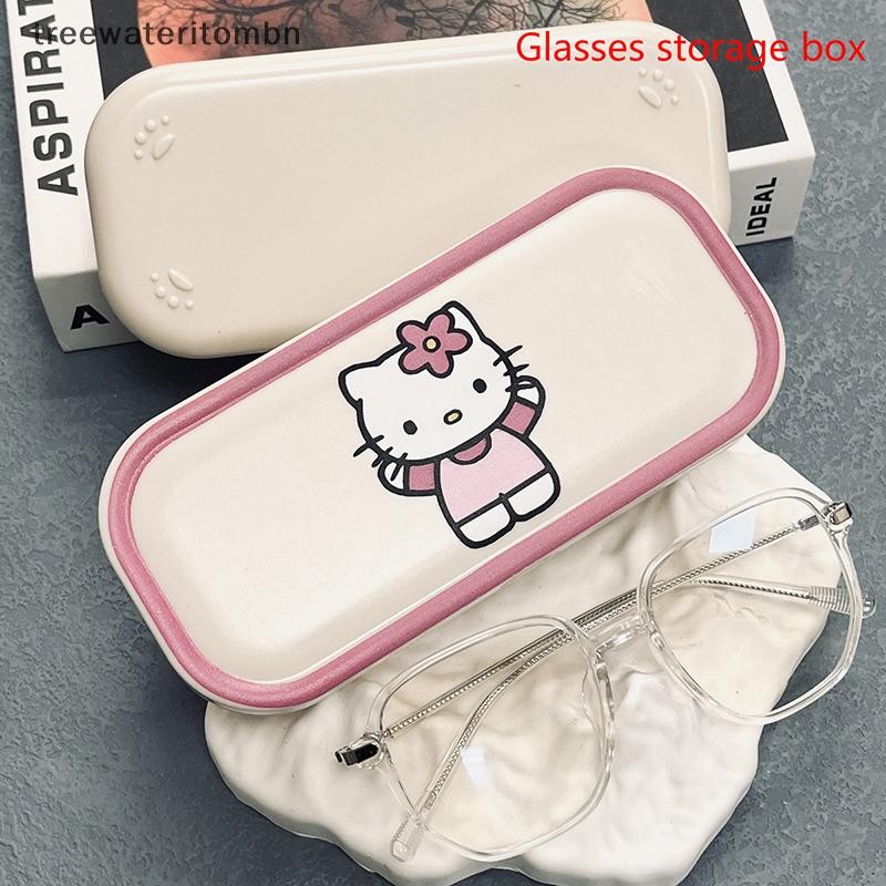 Tt Sanrio น่ารัก Hello Kitty แว่นตาพลาสติกสําหรับผู้หญิงผู้ชายกล่อง ...