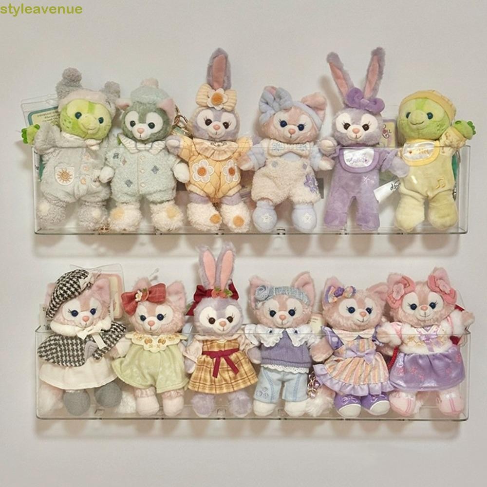 STYLEAVENE Labubu จี้กล่องแสดง, ติดผนังกาว Labubu ขาตั้งจอแสดงผล ...