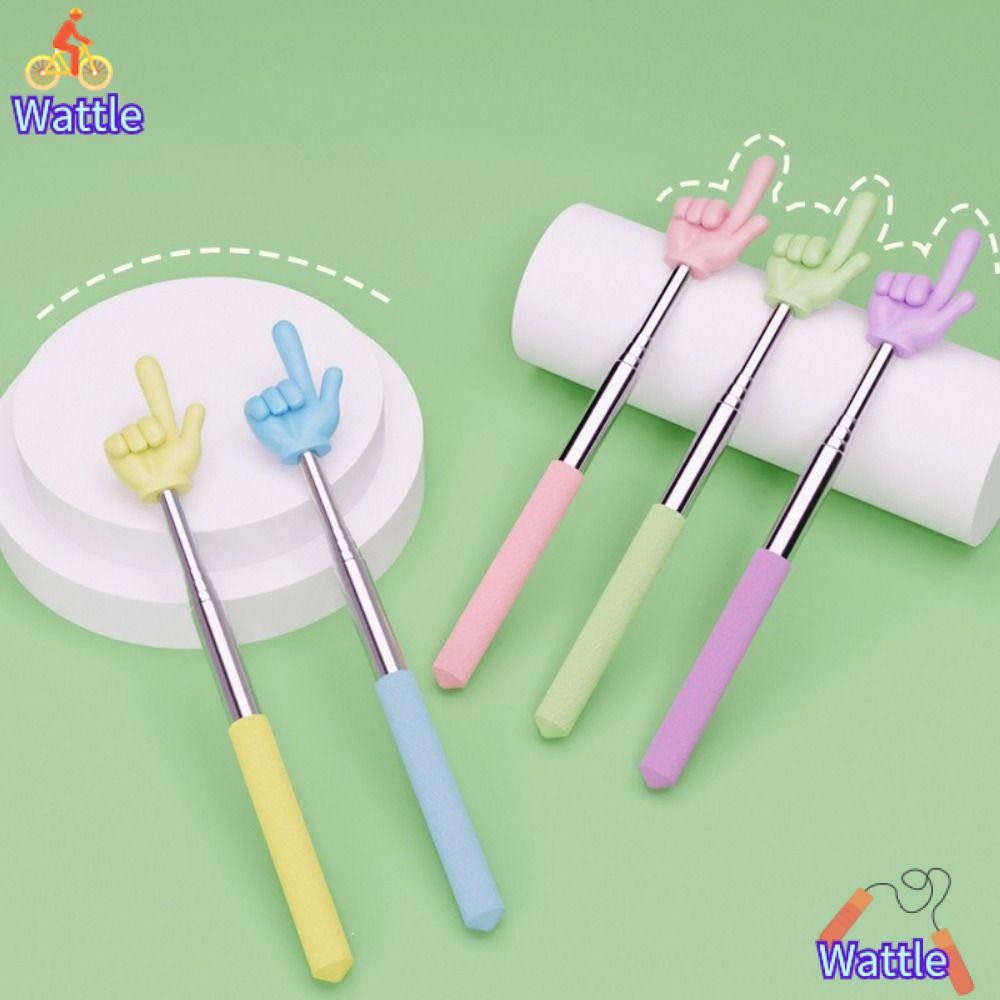 ตัวชี้การสอน WATTLE, นิ้วออกแบบ Telescopic Rod Finger Reading Sticks ...