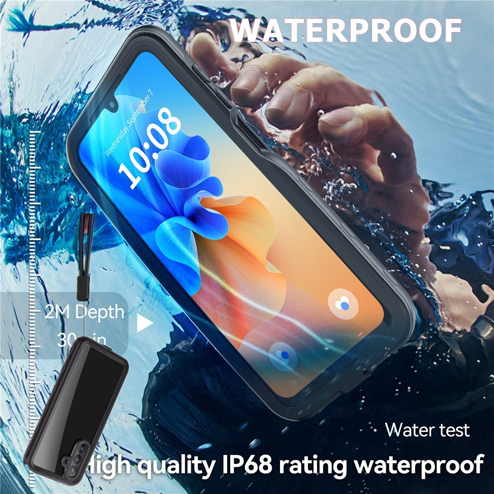 IP68 กรณีกันน้ําสําหรับ Samsung Galaxy A56 A55 A36 A26 A35 A16 A25 A15 A14 A32 4G 5G Full Body ...