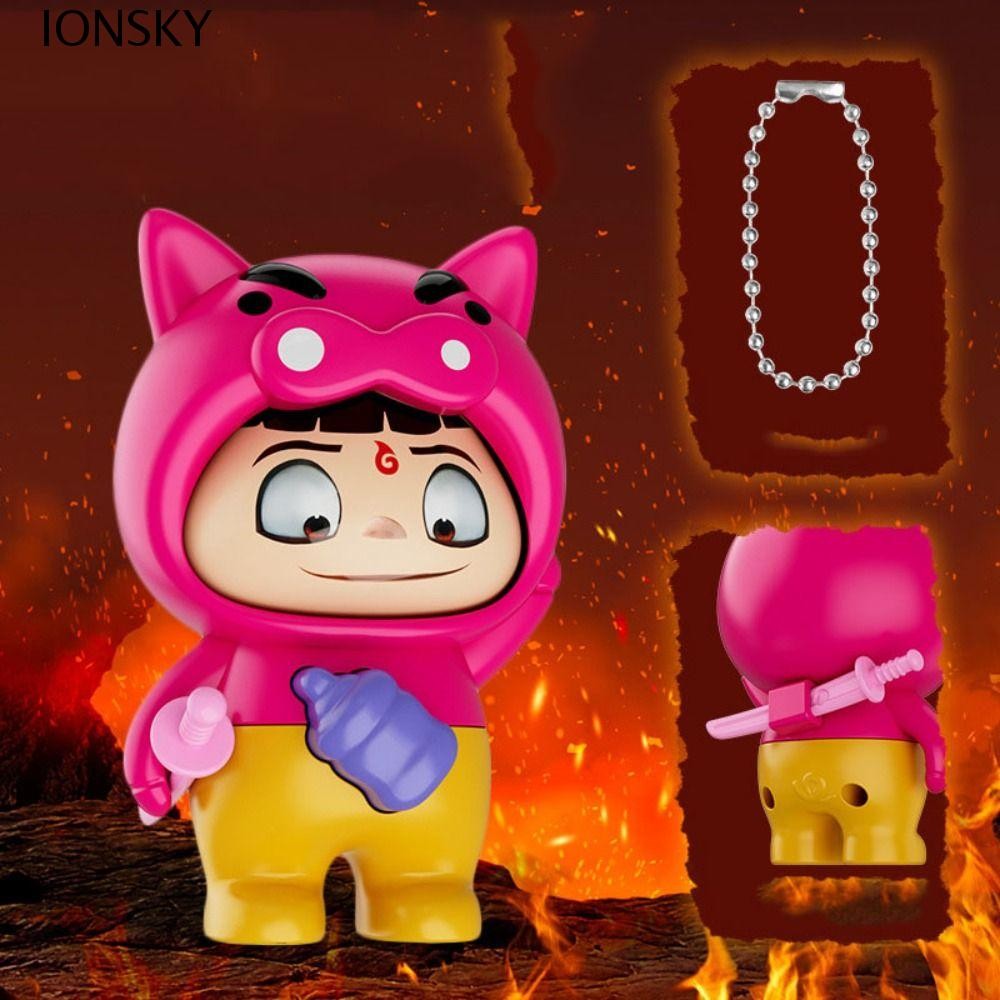 IONSKY NeZha2 ตุ๊กตาเปลี่ยนหน้า, พลาสติก 4 ใบหน้า NeZha แต่งหน้าของเล่น ...