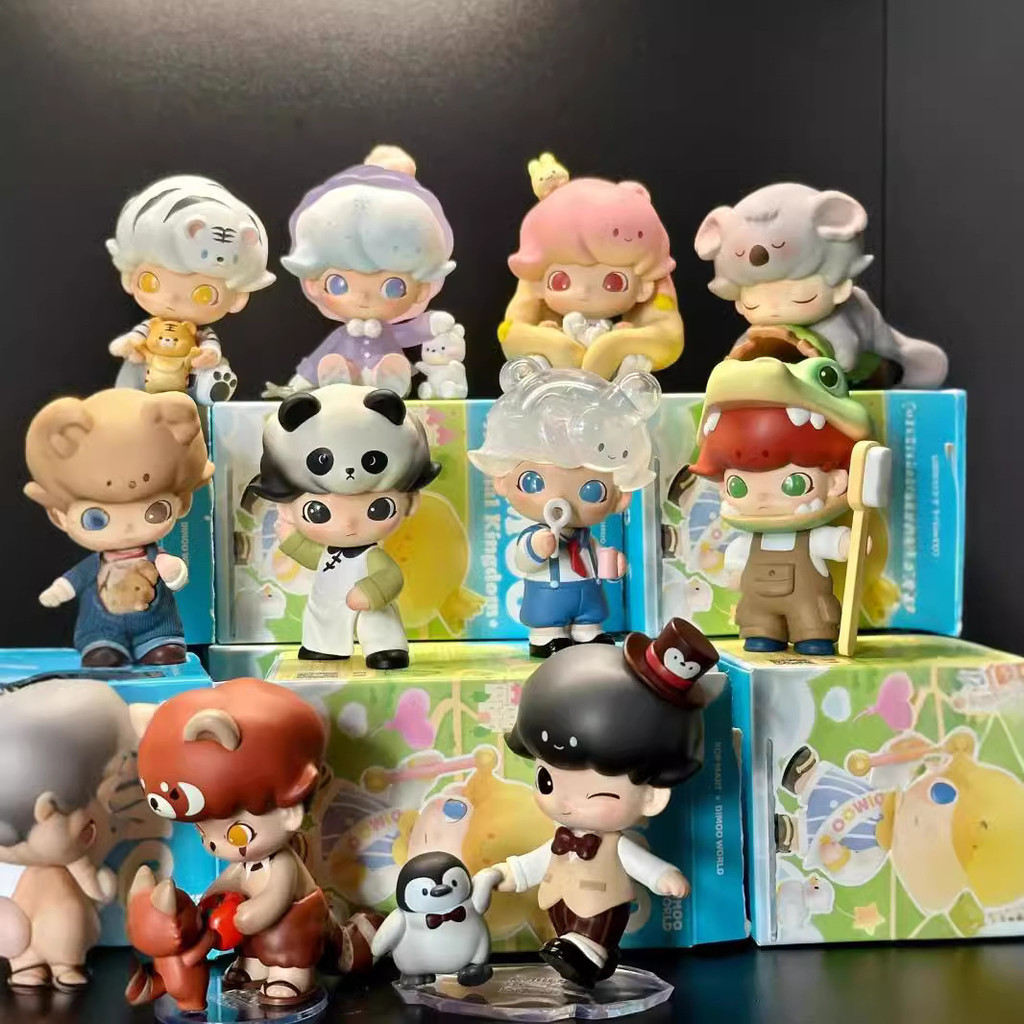 P POPMART POPMART Mystery Box DIMOO Animal Kingdom Series Figures ...