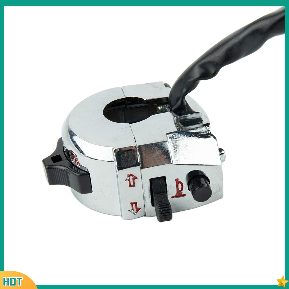 FARYPOKT7/8" รถจักรยานยนต์ Dirt Bike Bar Handlebar ควบคุมแสงสัญญาณ ...