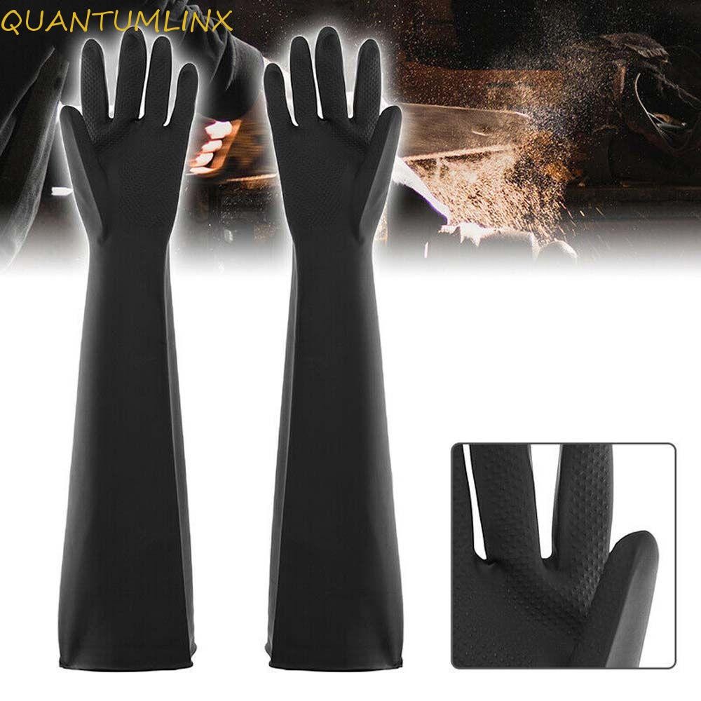 Quantuml Latex Gauntlets Anti-Static Multifunctional Anti สารเคมี Acid ...
