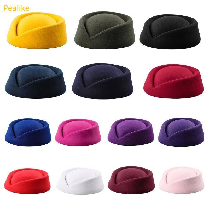 Pealike Vintage British Stewardess Hat หมวกแอร์โฮสเตส เครื่องแต่งกาย ...