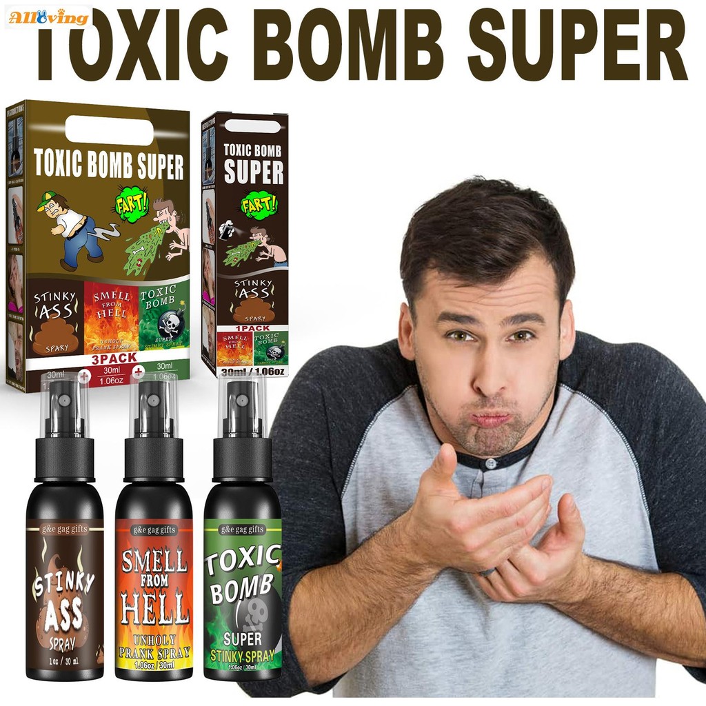 30ml สเปรย์ผายลมที่แข็งแกร่งเป็นพิเศษ Super Stinky Prank สเปรย์ตูดสาร ...