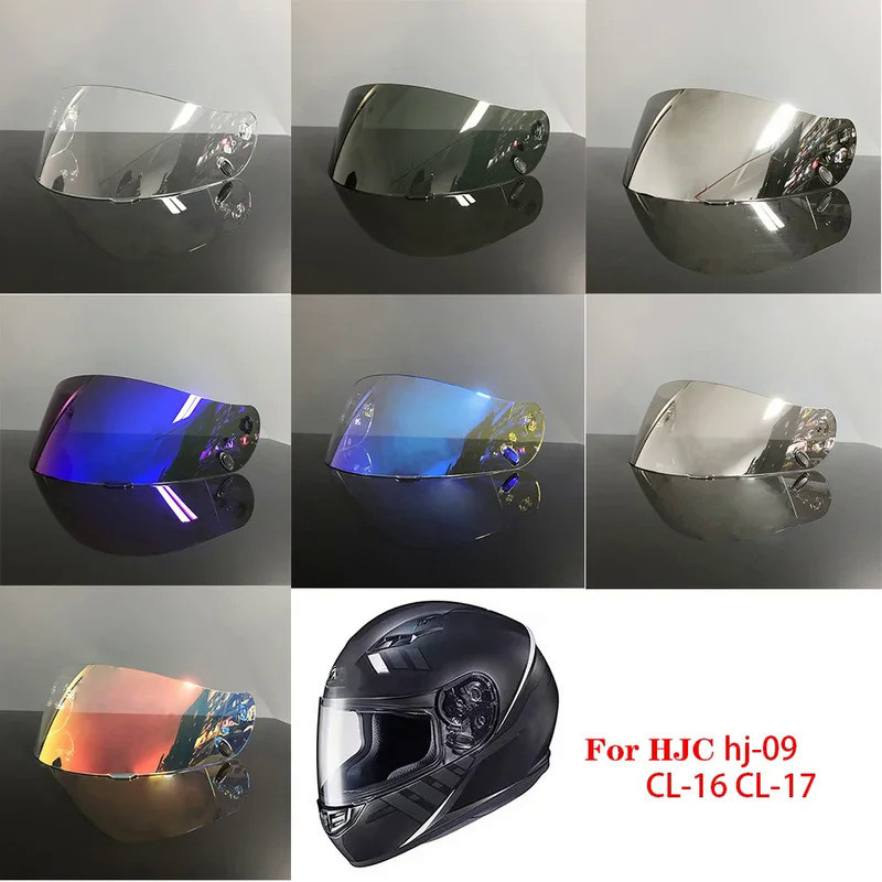 helmet Visor Anti-UV PC visor Lens hj-09 Model Smoke Dark Replacement ...