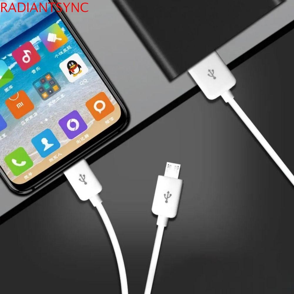 Radiantsync 2 พอร์ตสาย MICRO USB ถึง USB 2 พอร์ต Y Splitter สายชาร์จ, สายชาร์จ MICRO Y Splitter ...