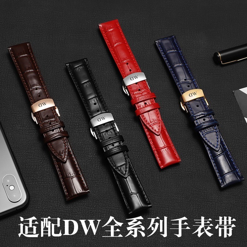 Dw Watch Band หนังแท้ Original Fit Daniel Wellington Cowhide Bracelet ...