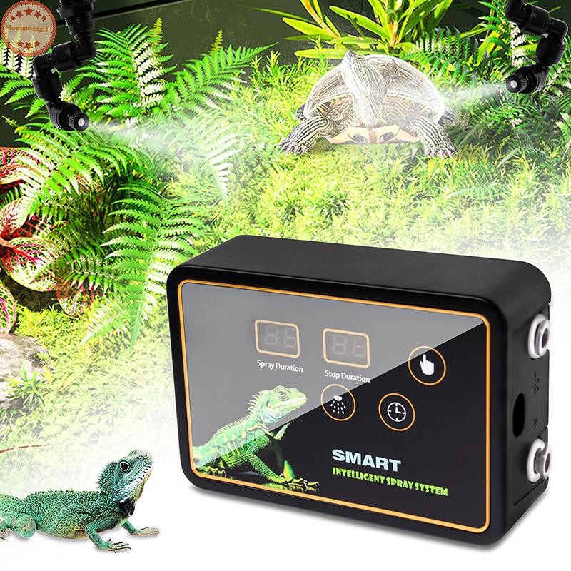 Home Rainforest Tank Timing System Set Climbing Pet Turtle Box ...