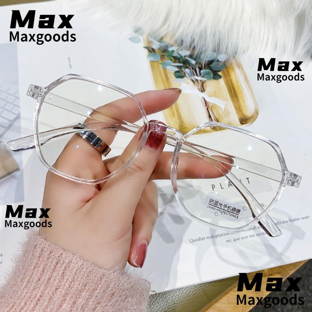 MAXG แว่นตาอ่านหนังสือแฟชั่น PC กรอบแว่นตาคอมพิวเตอร์น้ําหนักเบา | Shopee Thailand