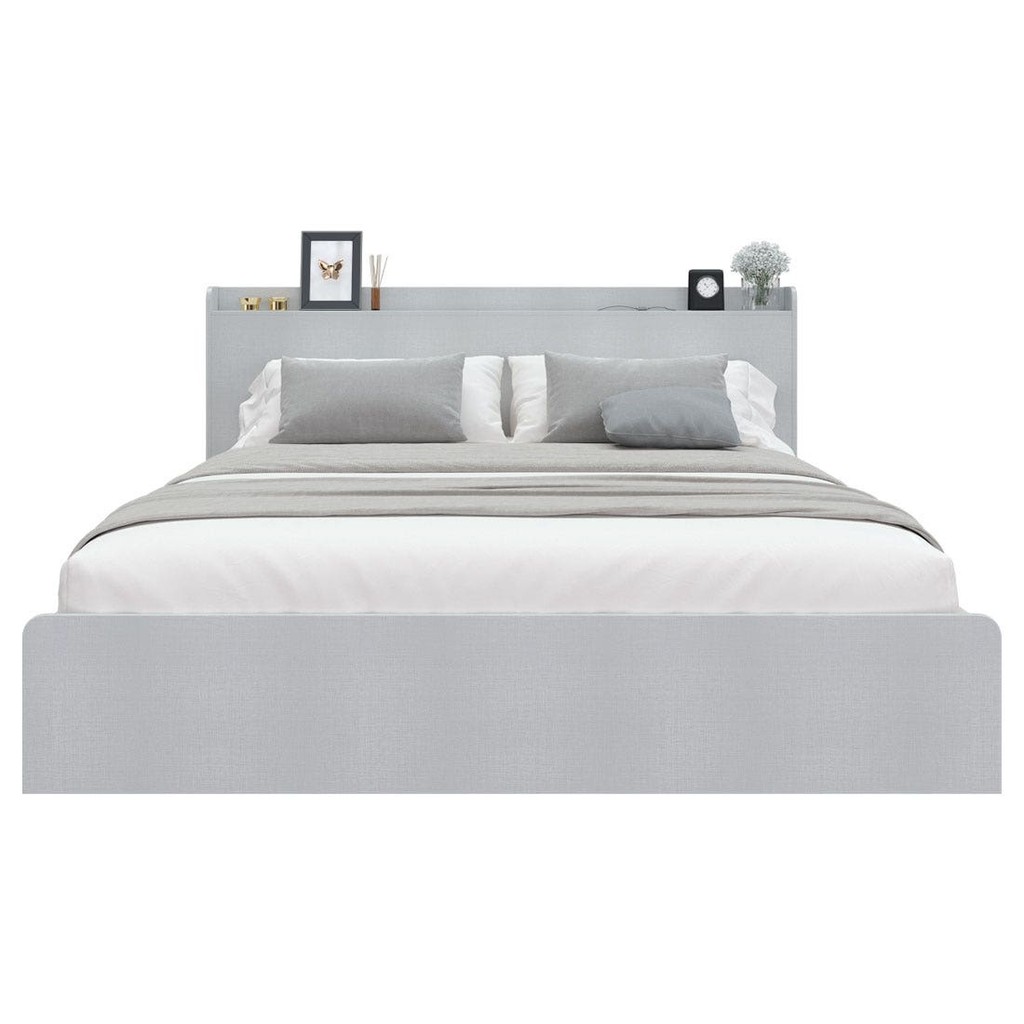 SB Design Square เตียง 5 ฟุต รุ่น Aiko สีขาว (166x217x100 ซม.) แบรนด์ KONCEPT FURNITURE | Shopee ...