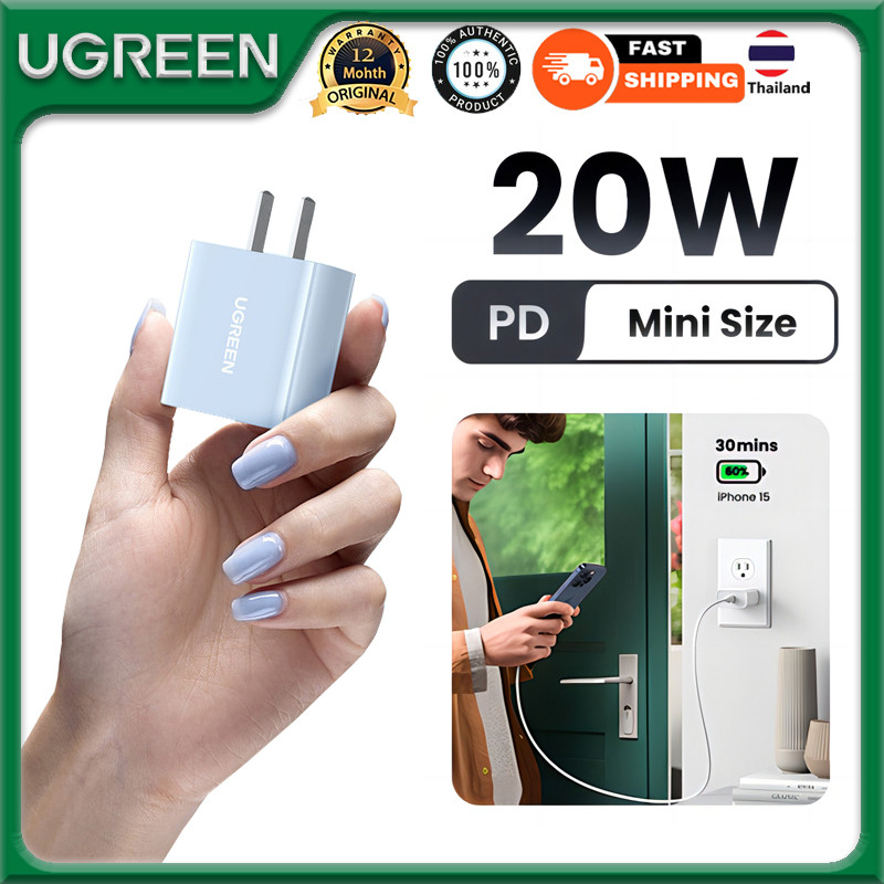 Ugreen Mini USB C Charger PD 20W Fast Charger Wall Charger Power ...
