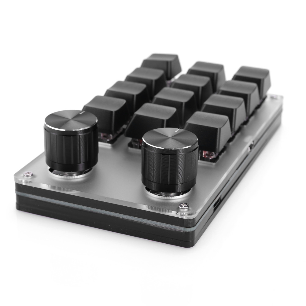 [colog.th] 12 Key 2 Knob Programming Macro Custom Knob Keyboard Mechanical Hotswap Macropad ...