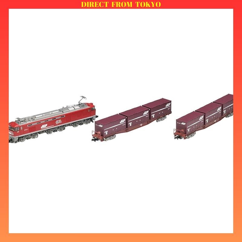 TOMIX N Scale EF510 Container Train Set 92417 Railway Model Freight Car ...