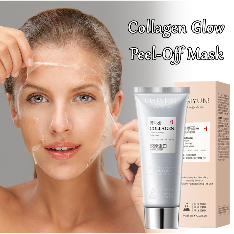 Collagen Glow Peel-Off Mask Firming Nourishing ลดเส้นละเอียดซ่อมแซมผิว ...