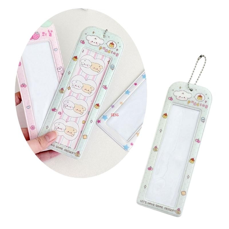 Seng ที่วางโฟโต้การ์ด PVC แบบพกพาพร้อมตู้โชว์ภาพถ่ายไอดอลใสดีไซน์ ...