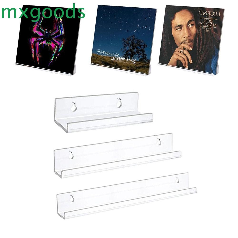 MXGOODS ชั้นวางบันทึกไวนิลติดผนัง,อะคริลิค4 "/12"/15" อัลบั้มผู้ถือบันทึกแสดง,ภาพขอบน้ําหนักเบา ...