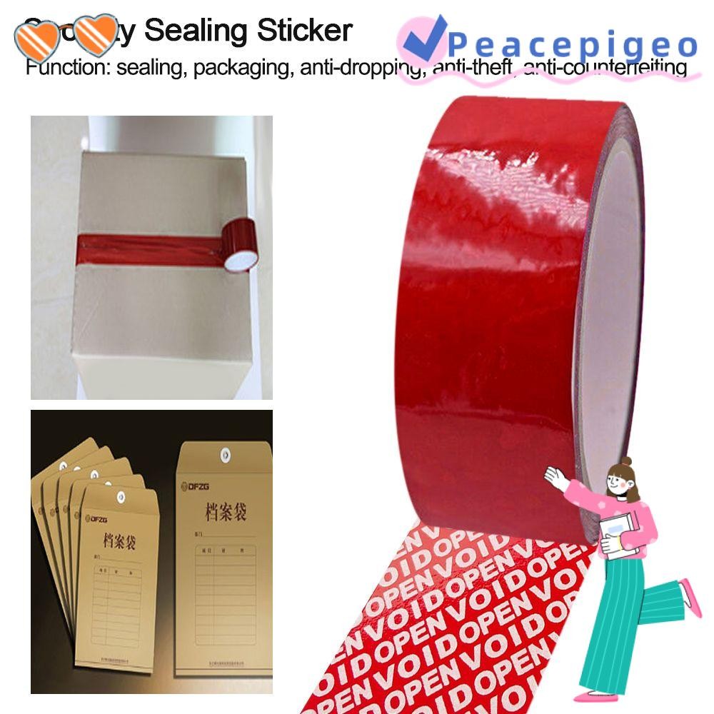 PEACEPIGEO Anti-Fake Label การรักษาความปลอดภัยป้องกันการปลอมแปลงเทปกาว Void | Shopee Thailand