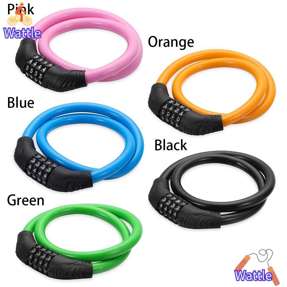 WATTLE Bike Lock กุญแจโซ่สายเหล็กจักรยานแบบรีเซ็ตได้ | Shopee Thailand