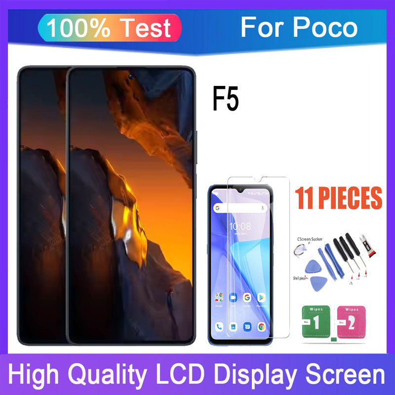 Original AMOLED Poco F5 จอแสดงผล LCD หน้าจอสัมผัสพร้อมการเปลี่ยนกรอบ ...
