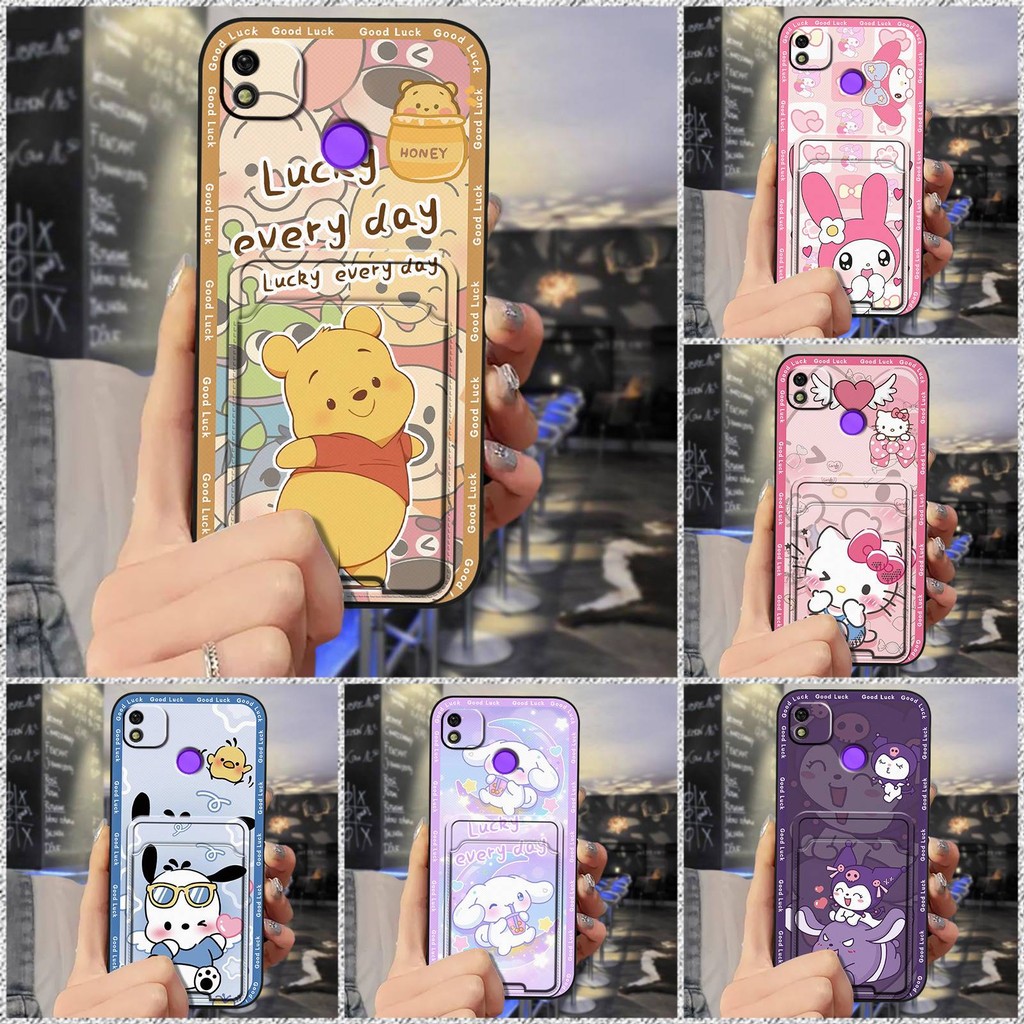 ฝาครอบกันกระแทกเคสโทรศัพท์สําหรับ Tecno POP4/BC2 แฟชั่นออกแบบกระเป๋า ...