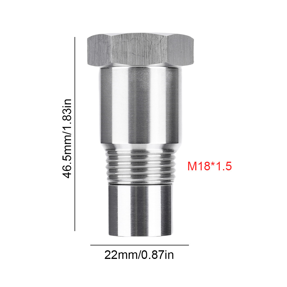 M18x1.5 Oxygen O2 Sensor Extender Spacer พร้อมกรองรถ CEL Eliminator ...