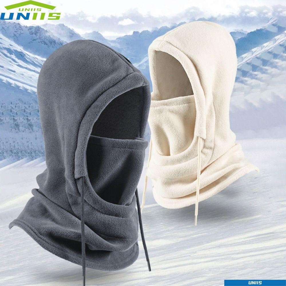 Uniis Balaclava, หมวกกันหนาวกันหนาวขนแกะขั้วโลก, หมวกถักกันลมแบบเต็มหน้าหนา | Shopee Thailand