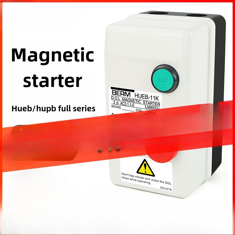 สวิตช์แม่เหล็กไฟฟ้า Ac HUEB-11K 16K HUPB-23K กล่องปุ่มสตาร์ทสตาร์ท ...