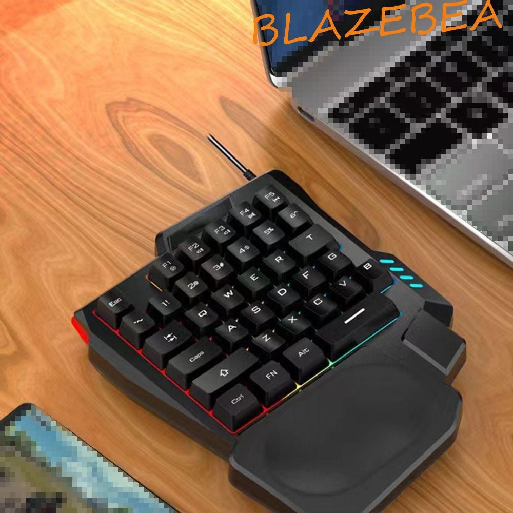 Blazebea คีย์บอร์ดมือเดียว, USB Ultra-slim One Handedly Keyboard, Single Handed Numpad 3 สี ...