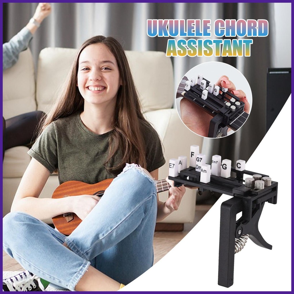 กีตาร์ String Aid Reusable Ukulele Chord Trainer กีตาร์ Aid Assisted ...