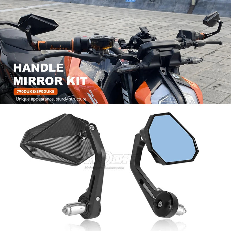รถจักรยานยนต์ Handlebar กระจกมองหลังอุปกรณ์เสริมสำหรับ790Duke 790Duke ...