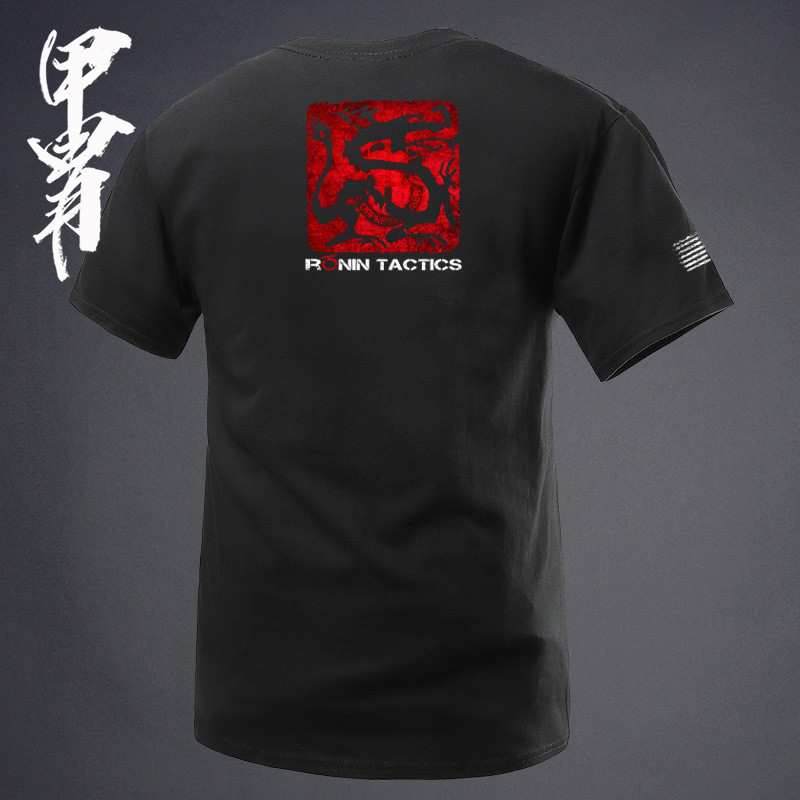 เสื้อยืดแขนสั้นคอกลม New military wave man tactical RONIN สําหรับผู้ชาย ...