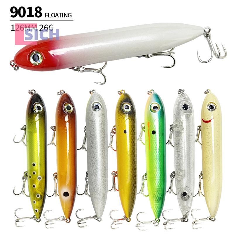 [Sich] 126 มม.26g Big Floag ดินสอเหยื่อตกปลาน้ําด้านบนเหยื่อประดิษฐ์ Pesca Wobbler สําหรับ ...
