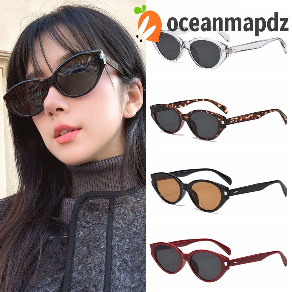 Oceanmapdz แว่นกันแดด Cat Eye, Square Y2k ผู้หญิงแว่นตารูปไข่, Designer Travel Vintage UV400 สาว ...