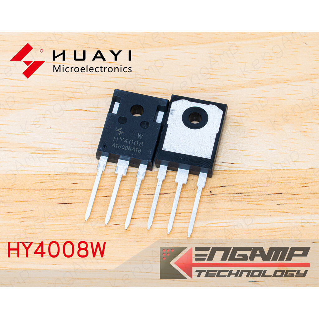 (1ตัว) [FET] HY4008W HOOYI N-CH MOSFET 200A 80V 2.9mR TO-247-3L ...