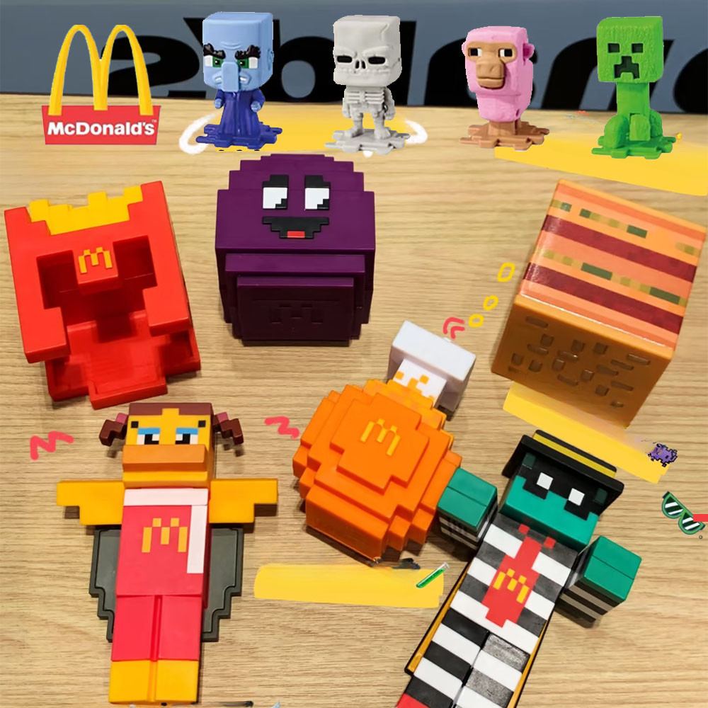2025 McDonalds Minecraft Happy Meal Toys Mcdo Minecraft ภาพยนตร์ของเล่น ...