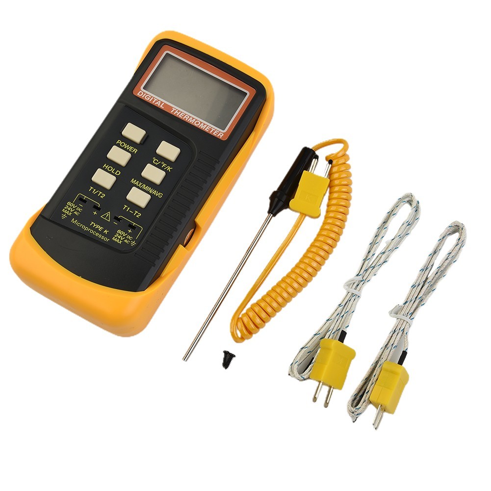 GoodDual Channel K Type Digital Thermocouple Temperature 6802 II, 2 ...