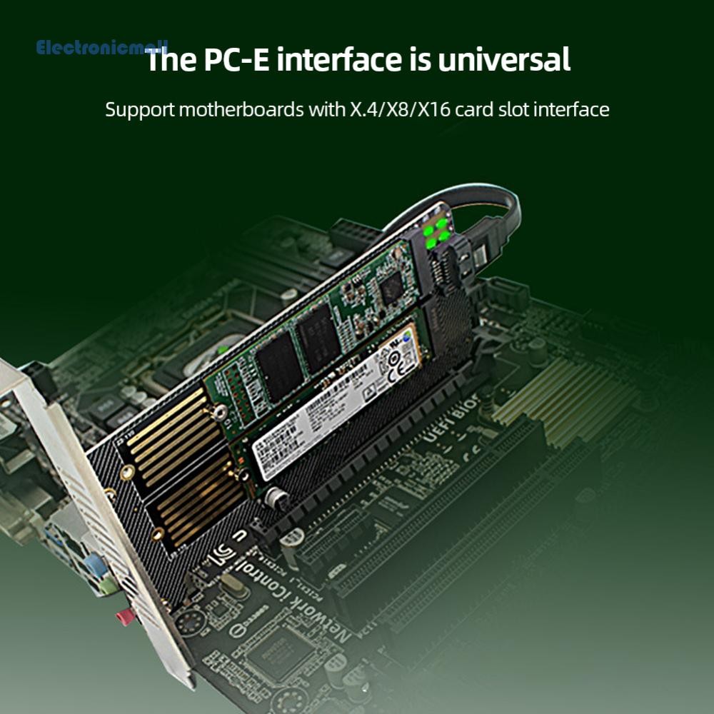 M.2 NVME NGFF อะแดปเตอร์ฮาร์ดดิสก์ NVME 32Gbps Riser Card NGFF 6Gbps ...