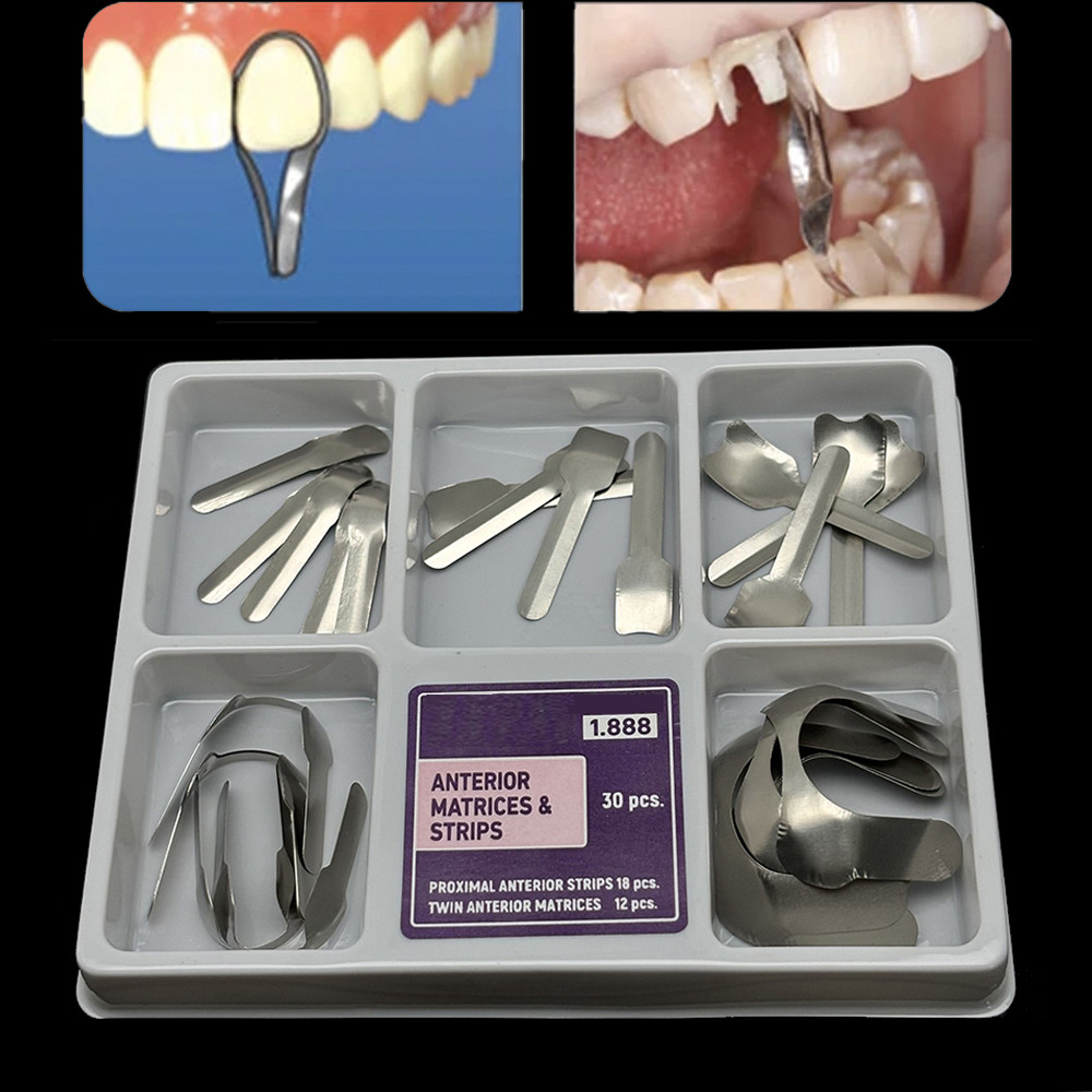30 ชิ้น/กล่องทันตกรรม Proximal Anterior Strips Matrix Bands No1.888 ...